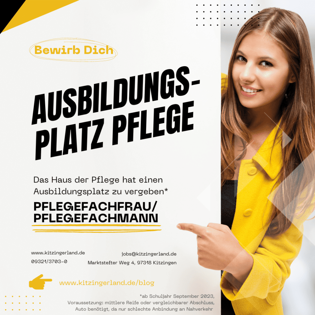 Ausbildung (m/w/d) in der Pflege - Haus der Pflege – KITZINGERLAND